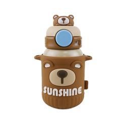 Chine bouteille de thermos animale de l'acier inoxydable 550ml avec la couverture de silicone à vendre