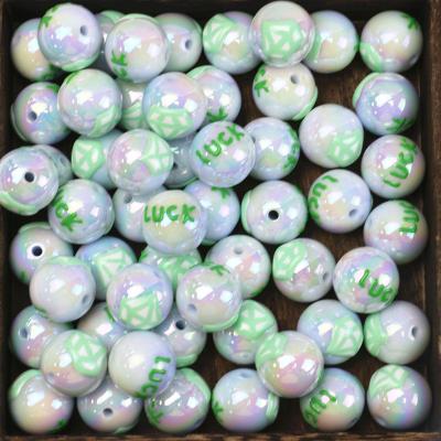 Chine Chunky Gumball Rose Couleur En Vrac Bubblegum Perles Acrylique Perles En Vrac Pour Bijoux à vendre