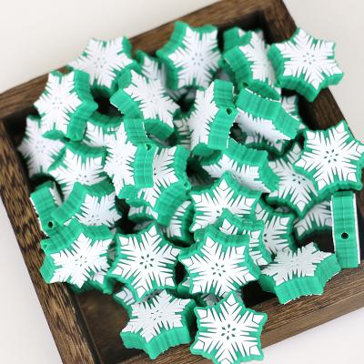 Chine Perles écologiques libres focales des perles BPA DIY de silicone fait sur commande de Noël pour des keychains de stylo à vendre