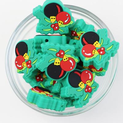 Chine Perles écologiques libres focales des perles BPA DIY de silicone fait sur commande de Noël pour des keychains de stylo à vendre