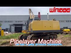 Pipelier de type rampant avec bras de levage hydraulique pour la construction de pipelines de terrain
