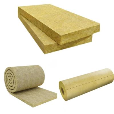 China Modern Construction Thermal Insulation Sheet Rock Wool Board Roll Tube Fireproof Mineral Wool Stone Made of Glass Fiber Plastic for sale