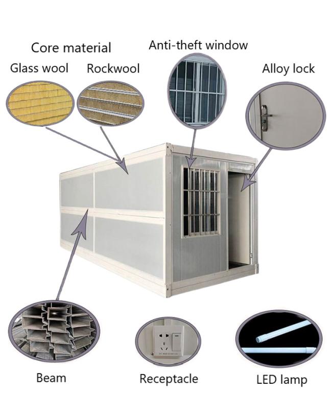 modular folding container houses Durability