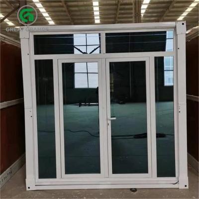 중국 Customized Prefab Folding Container House Steel Glass Door Brown Wall Available For Rental 판매용