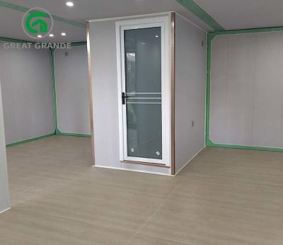 중국 20ft 평면 지붕 모듈 확장 가능한 주택 제조자 odm 접이식 사무실 컨테이너 판매용