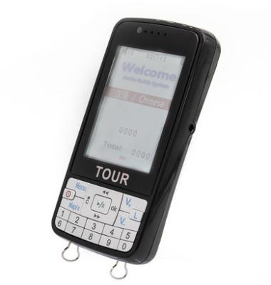 Cina sistema senza fili della guida turistica dello schermo di memoria 4G del sistema automatico LCD della guida turistica audio in vendita