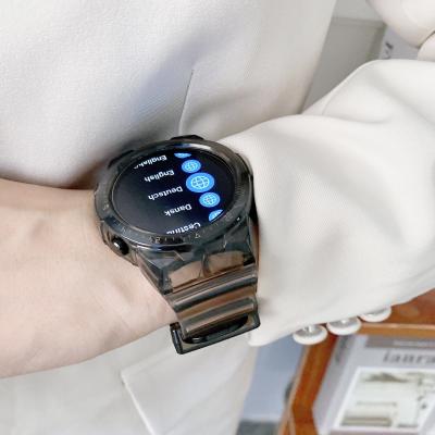 Cina Ghiacciaio trasparente multicolore della cinghia di larghezza 23mm TPU per l'orologio GT2 di Huawei in vendita