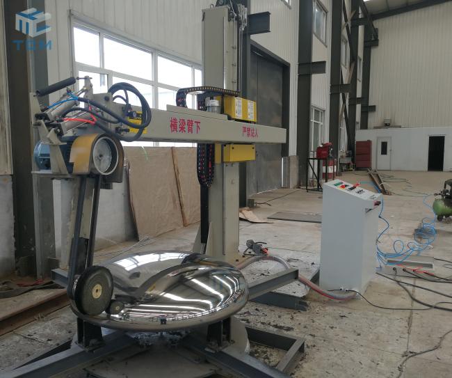 Close-up of liquid wax spray gun for polishing machines