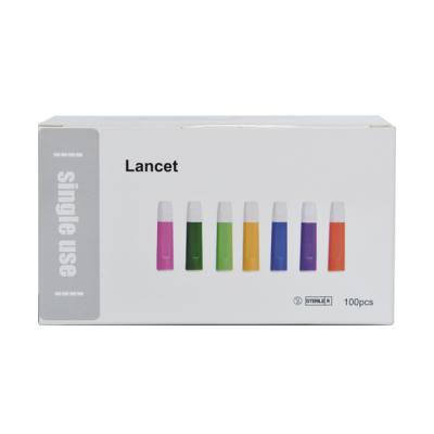 Chine Medical Sterile Disposable Blood Safety Lancet With Light Green 21g  28g à vendre