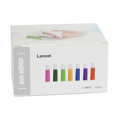 Chine Pure Comfort Pressure Activated Safety Lancets Sterile Yellow Medical Disposable CE à vendre