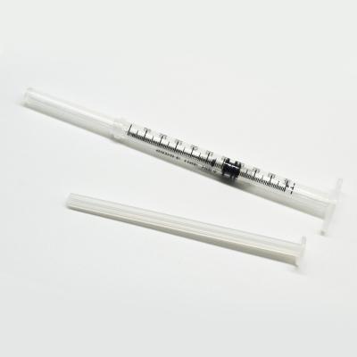 Chine Medical Disposable Vaccine Ad Syringe 1ml Luer Slip with Ethylene Oxide Sterilization à vendre