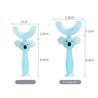 Κίνα Η χειρωνακτική οδοντόβουρτσα Eco Teether σιλικόνης μωρών 360 φιλικό αντέχει διαμορφωμένος προς πώληση