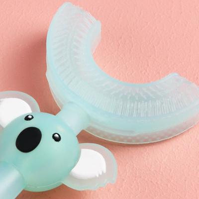 Κίνα Η χειρωνακτική οδοντόβουρτσα Eco Teether σιλικόνης μωρών 360 φιλικό αντέχει διαμορφωμένος προς πώληση