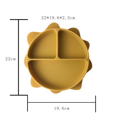 Chine Le silicone libre d'aspiration de bébé de BPA plaquent les cuvettes de alimentation écologiques Sun formé à vendre
