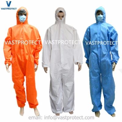 China Veiligheidsbeschermende kleding wegwerpoverhemden met kap krijgen terugbetaling binnen 30 dagen Te koop