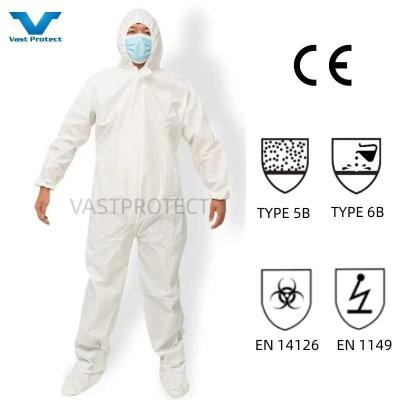 China VASTPROTECT-604 Branco 60GSM PP PE Tipo5 6 Cobertura para o mercado dos EUA Aceitação OEM à venda