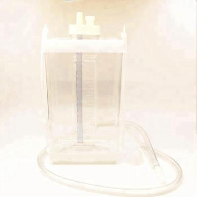 中国 2000ml医学ポリ塩化ビニールのプラスチック使い捨て可能な箱の排水のびん 販売のため