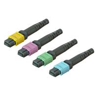 Quality Telecommunication MPO Fiber Optic Connector 3.5 60mm 12 / 16 / 24 Cores Male Female for sale