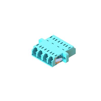 Quad Fiber Optic Adapters LC Couplers With Flange For Optimal Performance
