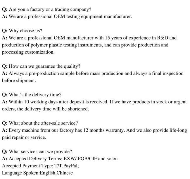 Factory Supply ISO1133 Electronic Digital 7-Inch Touch Screen Melt Flow Index Testing Machine