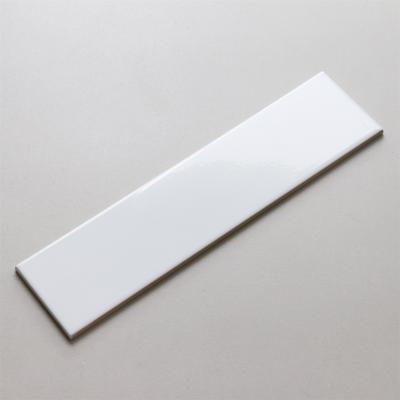 Cina mattonelle ceramiche grige pure della parete di 100x400mm, cucina lucida delle mattonelle della parete della cucina della superficie piana in vendita