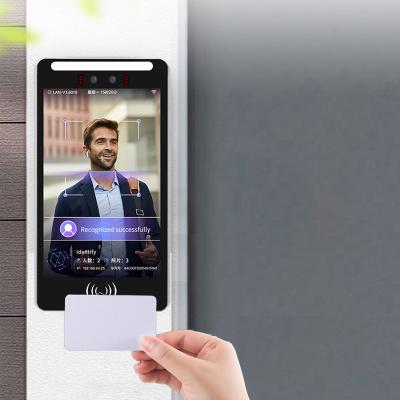 China 10.1\" Dynamic Attendance Register Face Recognition Punch Card Machine with Night Vision Facial Recognition Security System for sale