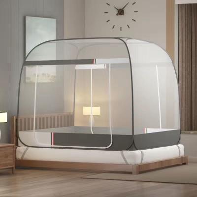 China Automatic Pop-up Mosquito Net Double Bed Mosquito Repellent Folding Steel Wire Single Bed 1.8m for sale