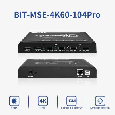 China Dispositivo de empalme multipantalla 4K Bitvisus 1X4 y 1X3 con EDID programable Procesador de video BIT-MSE-4K60-104PRO en venta