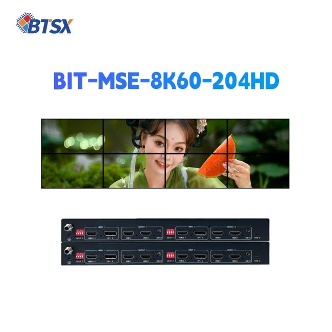 8K60 Multi-Display Adapter for Engineering Workstations 4 Port 4K60 HDMI Output Multi-Screen Expander Ultra HD 8K Multi-Monitor Splitter and Expander