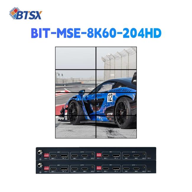 8K60 Multi-Display Adapter for Engineering Workstations 4 Port 4K60 HDMI Output Multi-Screen Expander Ultra HD 8K Multi-Monitor Splitter and Expander