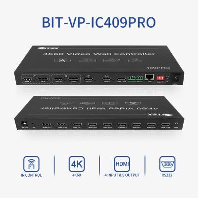 중국 LCD LED TV 비디오 월 컨트롤러 프로세서 Bitvisus RACK PIP 끊김 없는 스위칭 HDMI 스위처 매트릭스 3x3 3x4 3x5 3x6 판매용