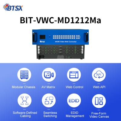 China 4096x2160P60 Output Resolution Video Wall Controller with 12 X HDMI 2.0 Output Interface and RS232 Control Methods for sale