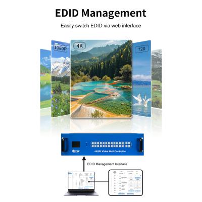 China 12 X HDMI 2.0 Output Interface Control Room Video Wall Infrared Remote Control for Effortless Management for sale