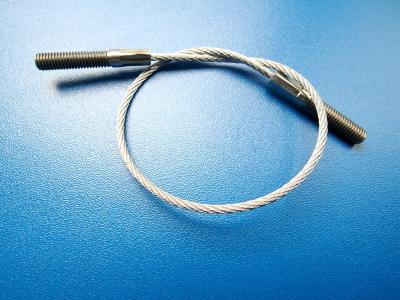 中国 ステンレス製の 316 の鋼線のケーブル会議 2.0mm 両側の糸ターミナル 販売のため