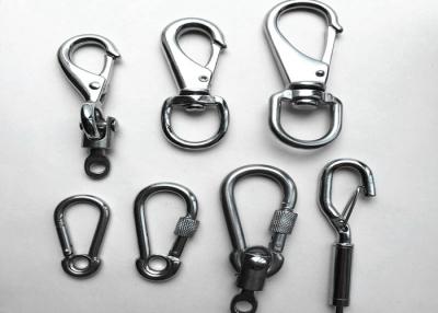 Κίνα Τελικές συναρμολογήσεις Carabiners γάντζων στροφέων κραμάτων ψευδάργυρου για το καλώδιο εργαλείων προς πώληση