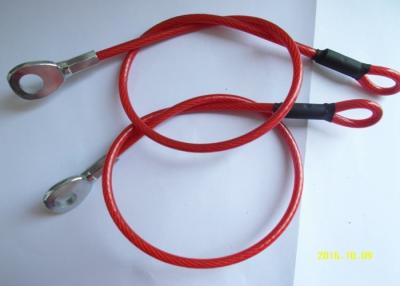 中国 5.0mm PUはステンレス製ターミナル/ループによってステンレス鋼のケーブル会議に塗りました 販売のため