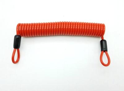 China 3.0mm revestiu a tensão alta das correias inoxidáveis alaranjadas da segurança da ferramenta da bobina do PVC à venda