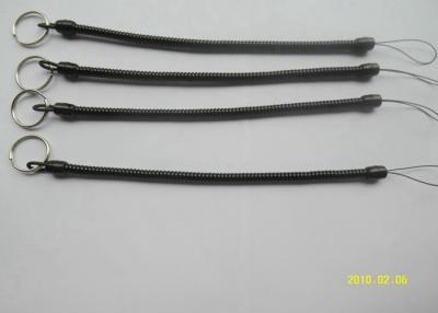 China da ferramenta plástica preta da bobina do plutônio de 2.0mm correia retrátil da segurança com Keyring/corda à venda