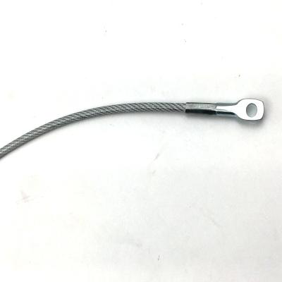 Cina entrambi i lati d'acciaio degli accessori del cavo del chiaro assemblaggio cavi d'acciaio del PVC di 3.0mm con i terminali in vendita