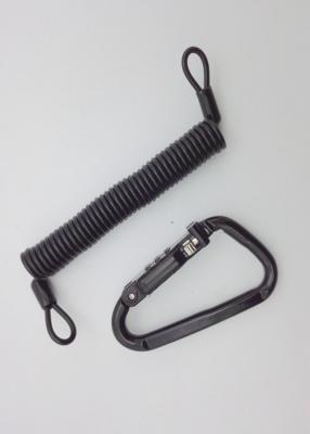 Cina Sicurezza chiudente nera della serratura del cavo del computer di Carabiner della serratura a combinazione di Carabiner in vendita