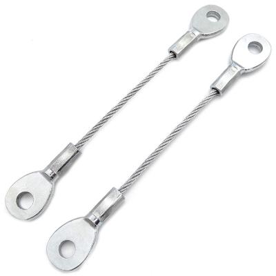 Cina 2.0mm Assemblea del cavo metallico dell'acciaio inossidabile 7 * 7 con l'estremità di occhio rotonda inossidabile in vendita