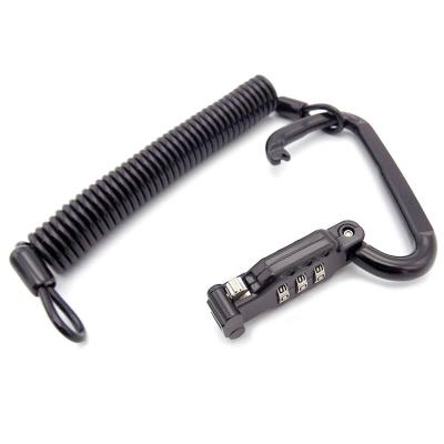 Cina Serratura del cavo di sicurezza di Ø3.0mm/serratura di Carabiner casco di combinazione con 3 cifre in vendita