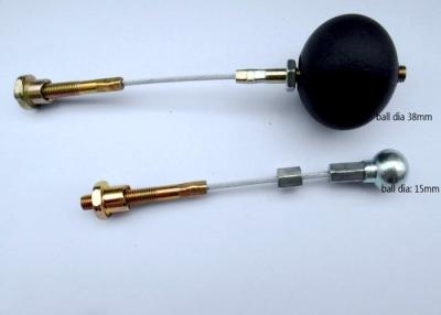 Cina Assemblaggio cavi d'acciaio rivestito di nylon della palla nera per uso della pedana mobile con i perni del filo in vendita