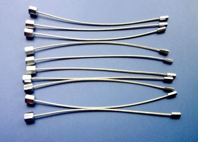 Cina 1,5 millimetri di cavo d'acciaio rivestito trasparente di PA con le teste timbrate in vendita