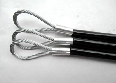 Cina Entrambi i lati rivestiti neri d'acciaio del cavo dell'occhio 5.0mm Glavanzied del fiammingo con i cicli in vendita