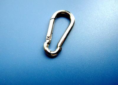 Cina Ganci della rottura dell'acciaio inossidabile/montaggi inossidabili 5*50 millimetro del gancio di Carabiner con il vestito della primavera per le corde in vendita