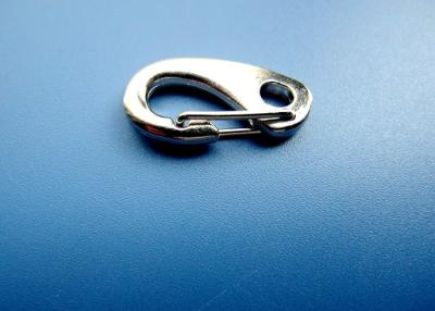 Cina Ganci dell'acciaio inossidabile del moschettone della puntina di forma dell'uovo con nichelatura ed il foro per cavo e la cordicella facendo uso di in vendita