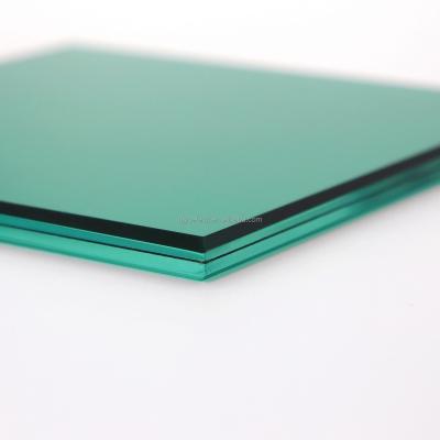 Stylish Dark Green PVB Colored Laminated Safety Glass for Villa Building