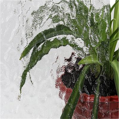 Stylish Workshop Decoration Dull Edge Pattern Glass Louver for Contemporary Style