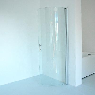 EN12150/CE/SGCC/Australian Certificate 6-12mm Single Curved Bent Tempered Shower